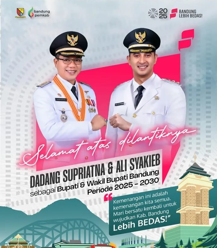Selamat atas dilantikntya Dr. H. M. Dadang Supriatna, S.Ip., M.Si., dan Ali Syakieb sebagai ...